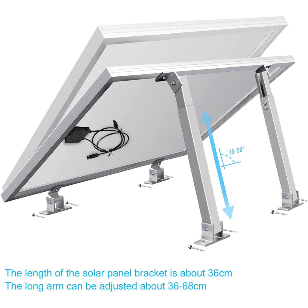 Aluminum solar panel adjustable angle